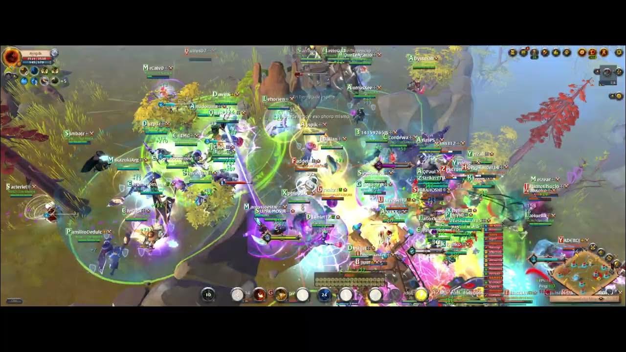 Monos vs Presstoplay reborn - Gremio Monos con Navaja - Albion Online ZvZ - YouTube