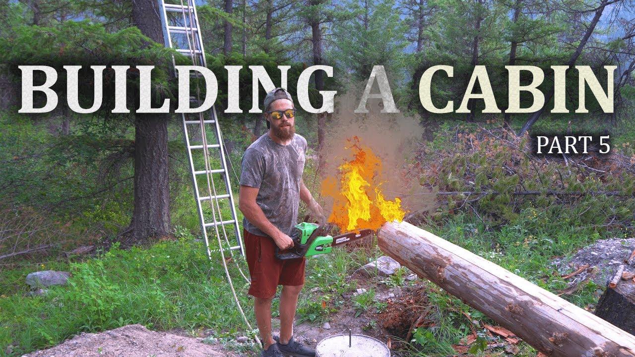 BUILDING A CABIN - PART 5 - YouTube