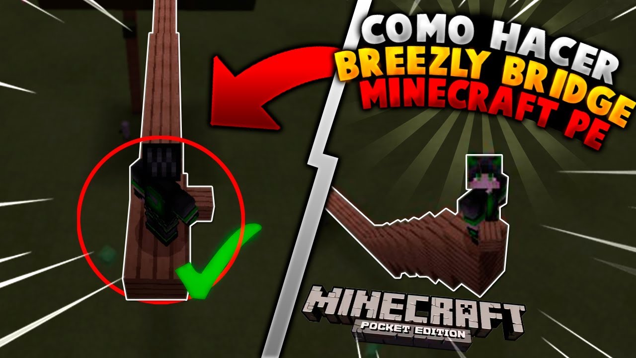 👉 Como Hacer [BREEZILY BRIDGE & MOONWALK] En MINECRAFT PE | *Android ...