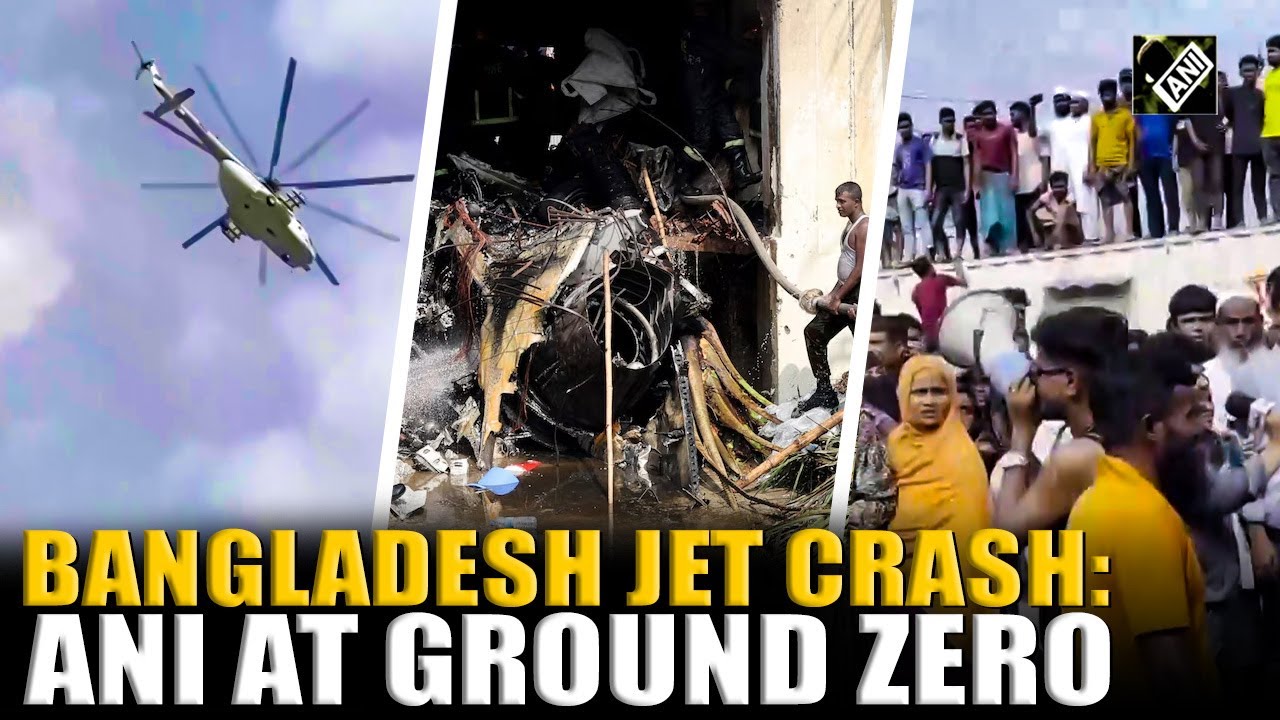 Mayhem in Bangladesh as Air Force plane crash claims 19 lives, watch ...