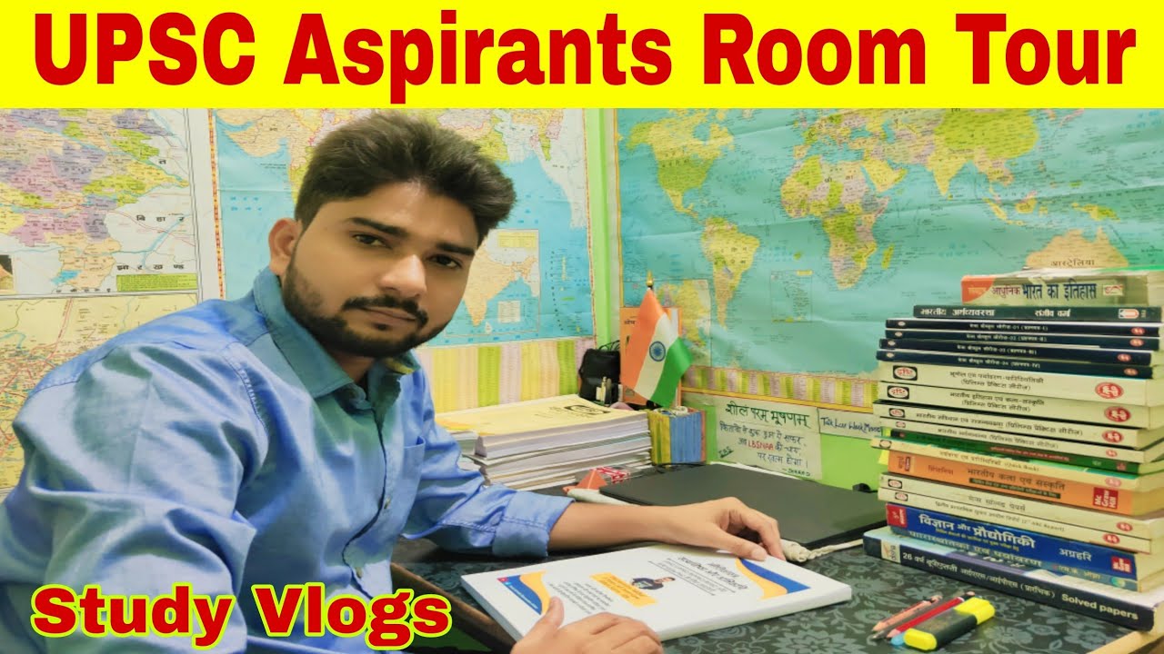 upsc aspirant room tour | ias aspirants life | study vlogs | upsc study ...