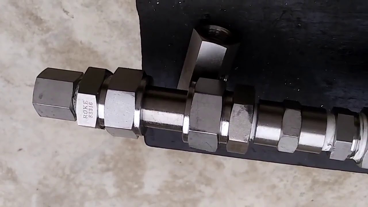 How To Test Tydraulic Double Ferrule Tube Fitting's - YouTube