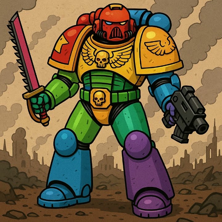 Rainbow Riot - Skittles Marines 40k Song - YouTube
