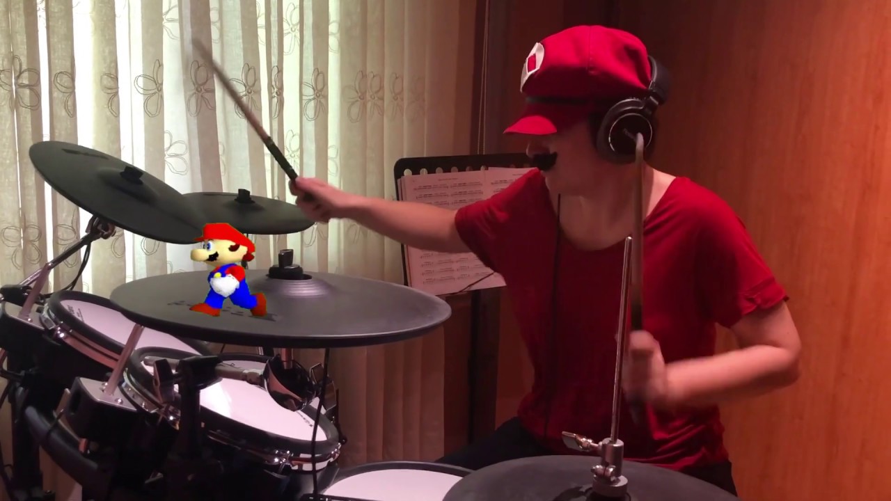 Super Mario drum cover - YouTube