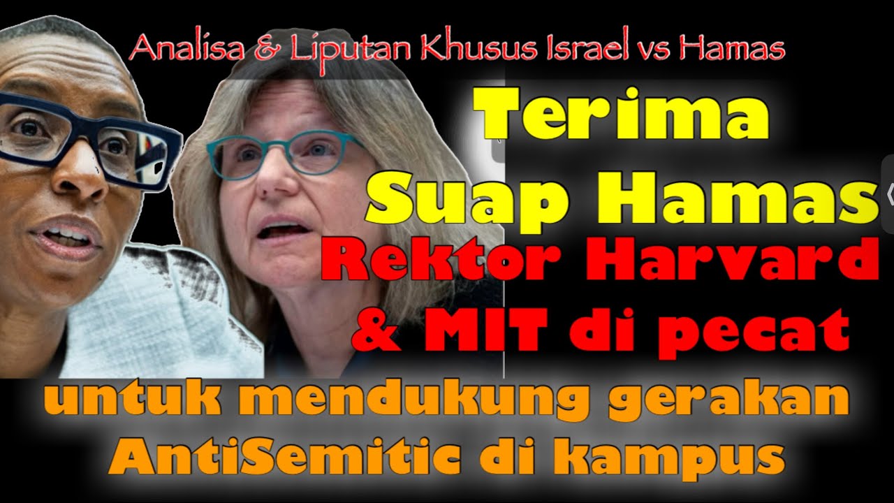 Rektor Harvard dan MIT dipecat, diduga terima suap dari Hamas - YouTube
