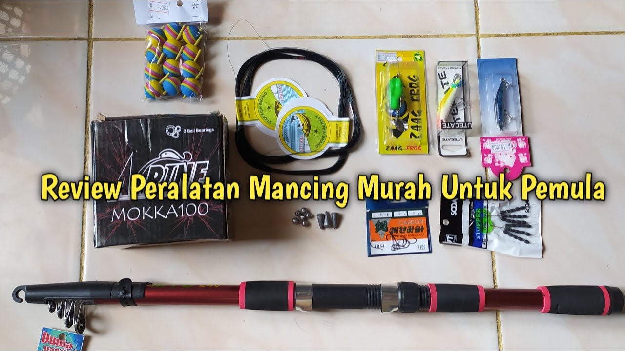Review Peralatan Mancing Murah Untuk Pemula - YouTube