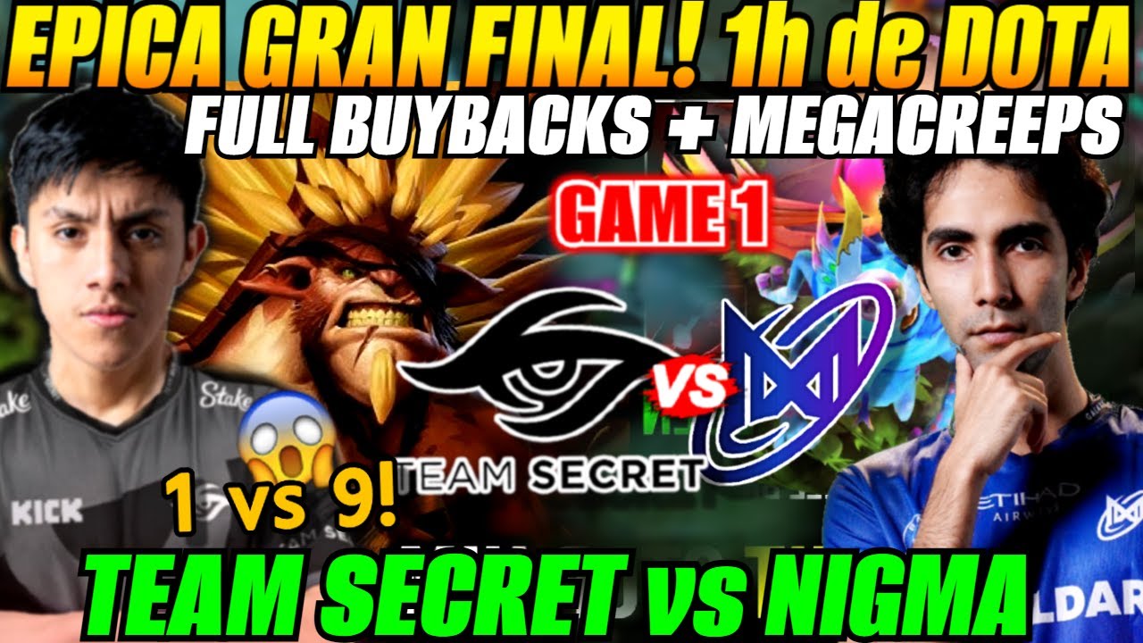 🏆TEAM SECRET vs NIGMA Game 1 Bo5 GRAN FINAL🏆Parker vs SumaiL - PGL ...