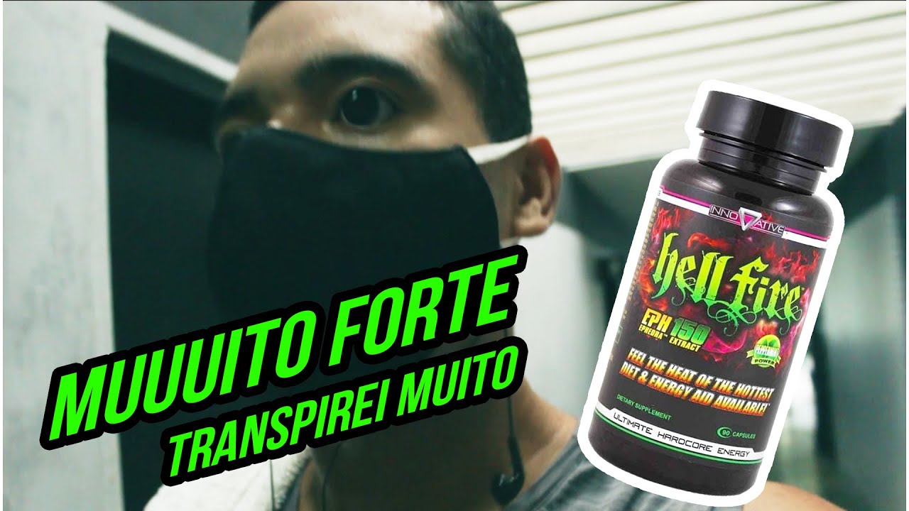 TOMEI O TERMOGENICO HELLFIRE, MUITO FORTE!!! - YouTube