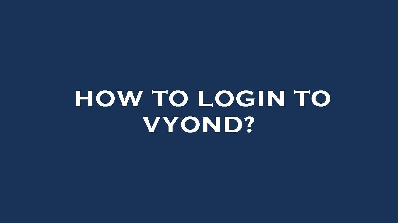 How to login to vyond? - YouTube