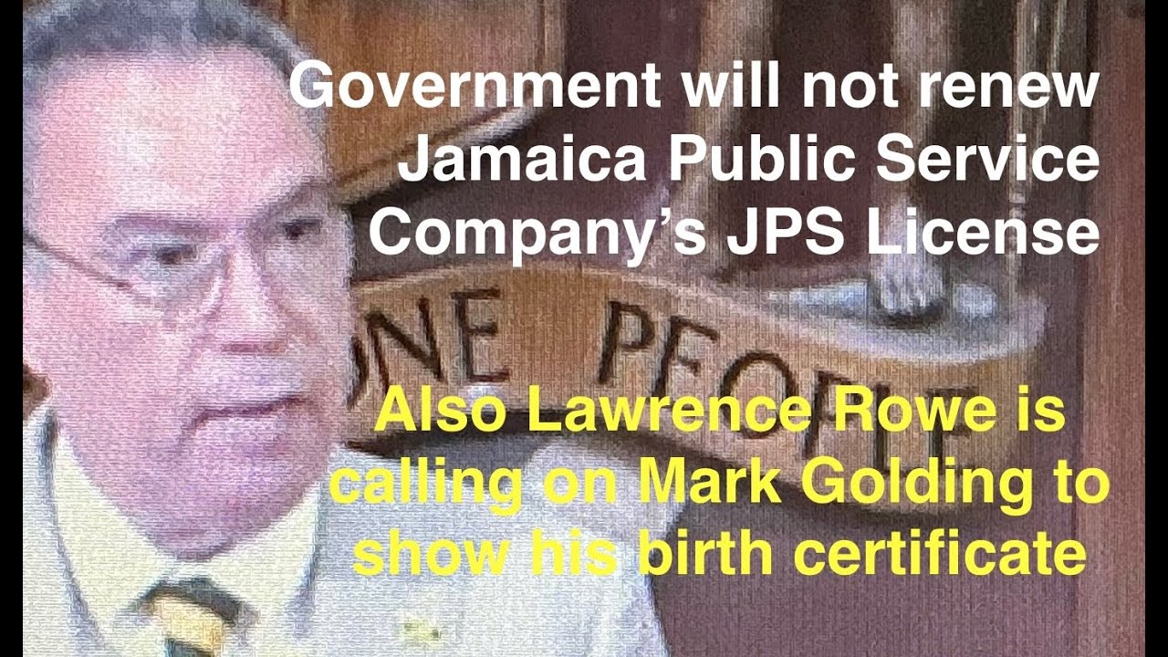 Lawrence Rowe says Jamaicans dont know Mark Golding school mates - YouTube