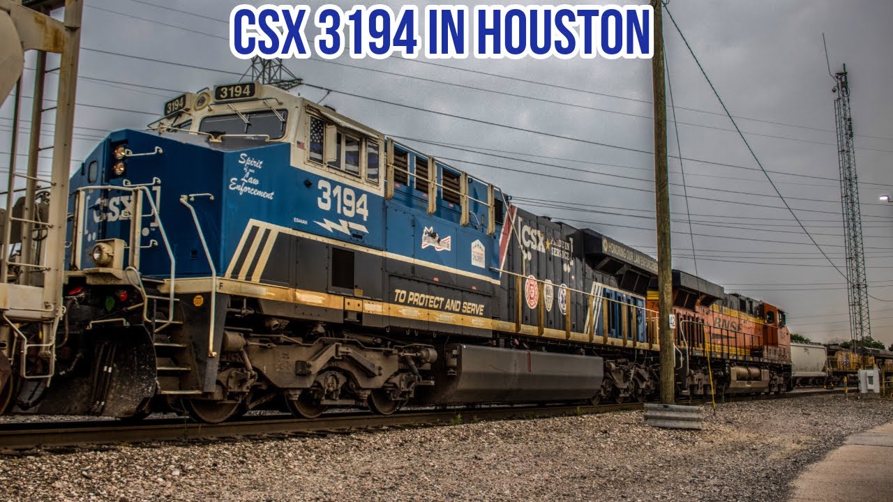 CSX 3194 in Houston - YouTube