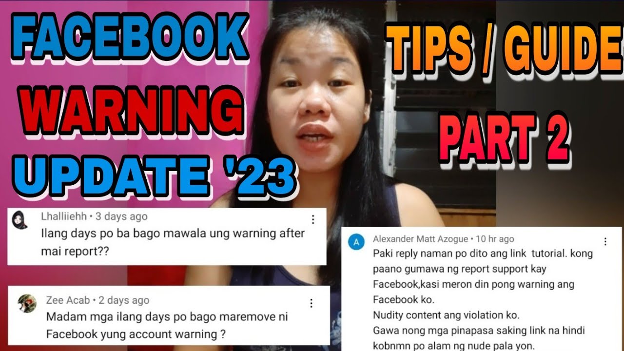 FACEBOOK WARNING NEW UPDATE 2023 TIPS / GUIDE PART 2 | FACEBOOK WARNING ...
