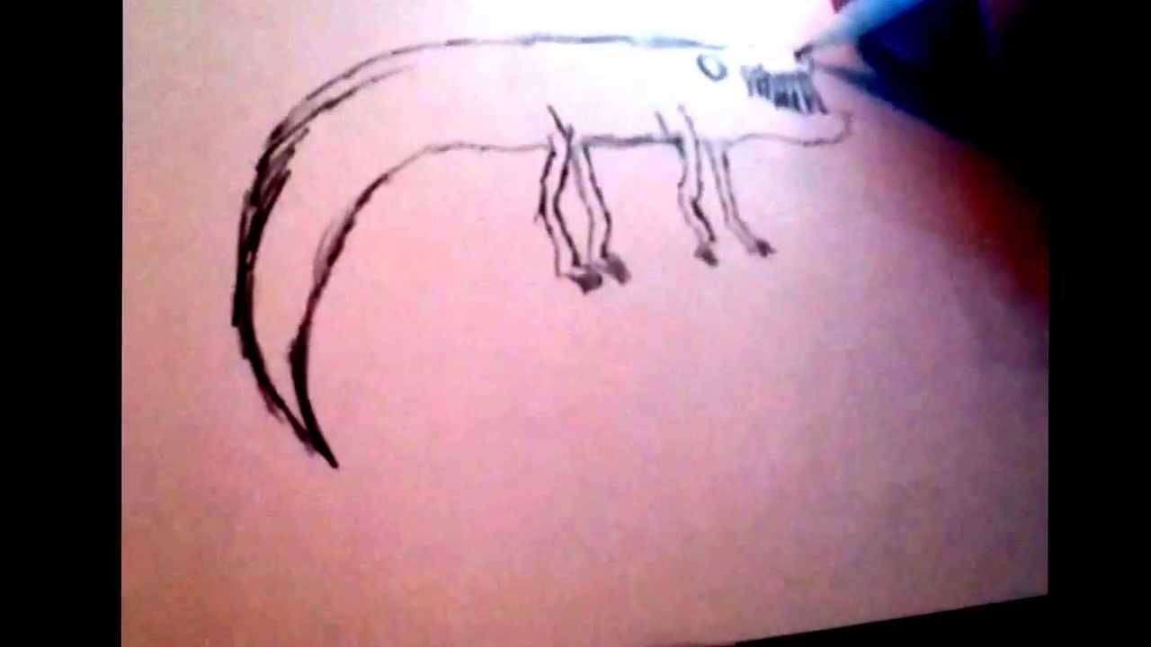 How to draw lesson 1 freaky dinosaurs - YouTube