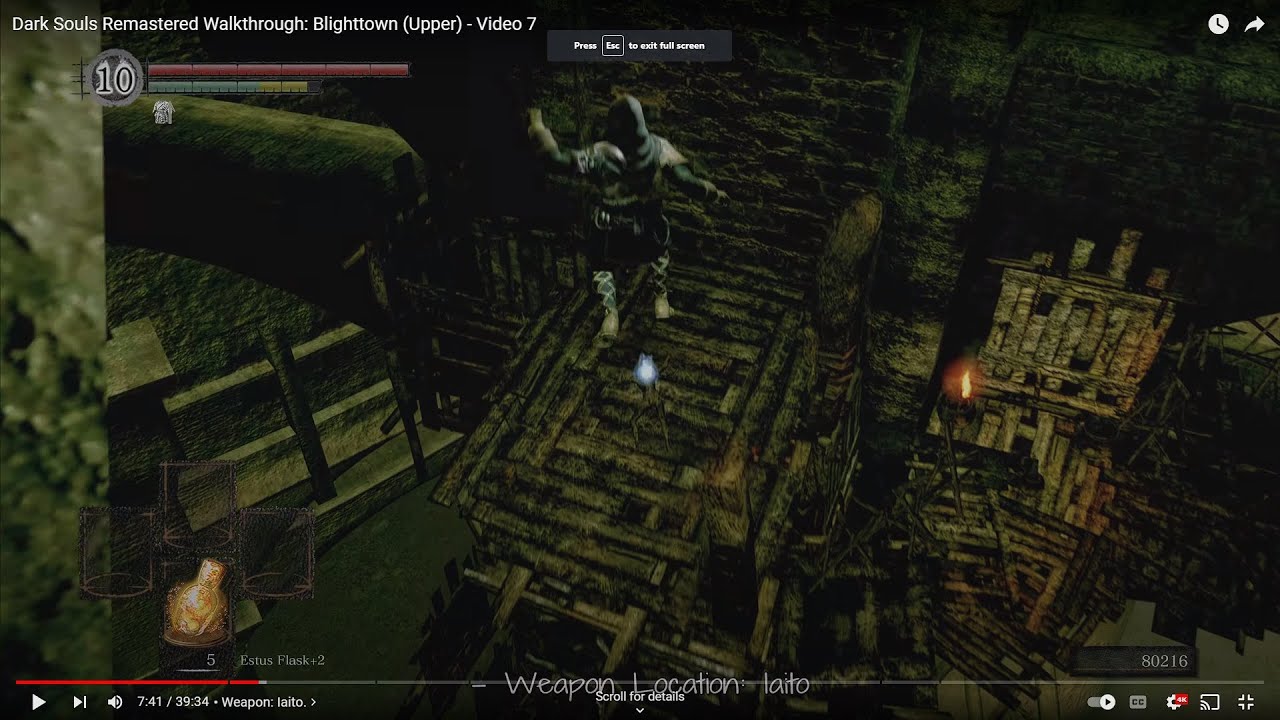 Dark Souls Remastered Walkthrough: Blighttown (Upper) - Video 7 - YouTube