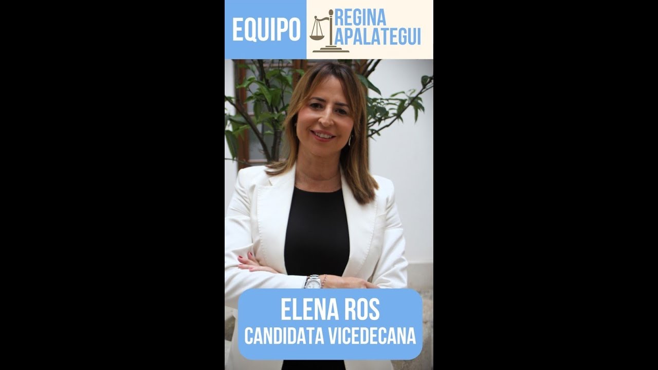 Elena Ros, candidata a vicedecana por la candidatura de Regina ...