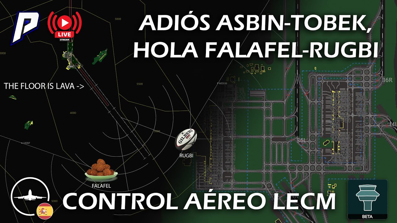 Adiós ASBIN-TOBEK, hola FALAFEL-RUGBI | IVAO ATC - LEMD_W_APP | PilotoF ...