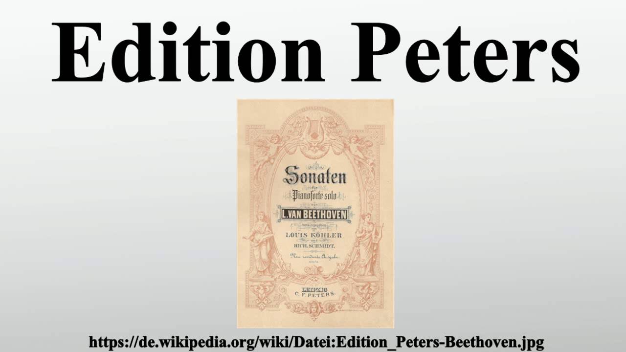 Edition Peters - YouTube