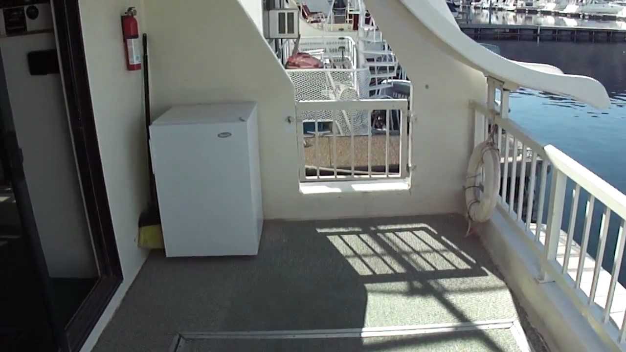1987 Three Buoys 52' Houseboat Rear Deck Boulder Boats Lake Mead - YouTube