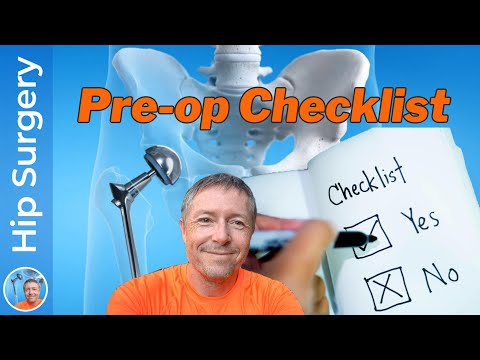 Get ready for HIP SURGERY with this Pre-Op Checklist