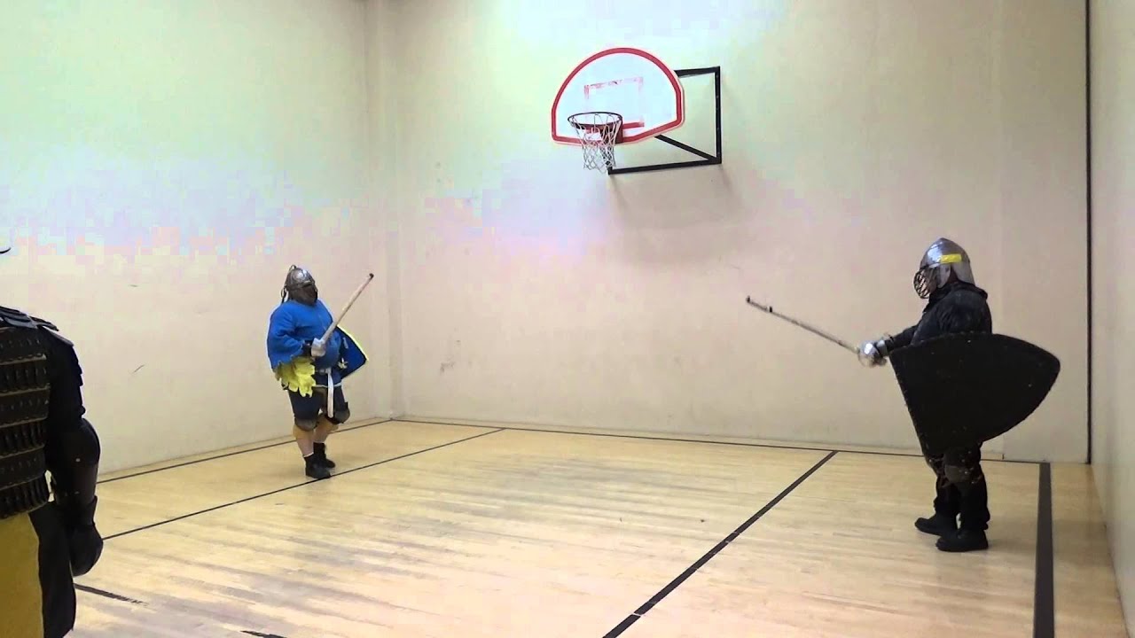 Part 1 of 6 Oertha 2-15-15 Eskalya SCA Heavy Sword Fighter Practice ...