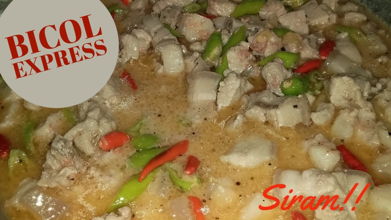 Bicol Express with Sitaw. ANGHANG!! - YouTube
