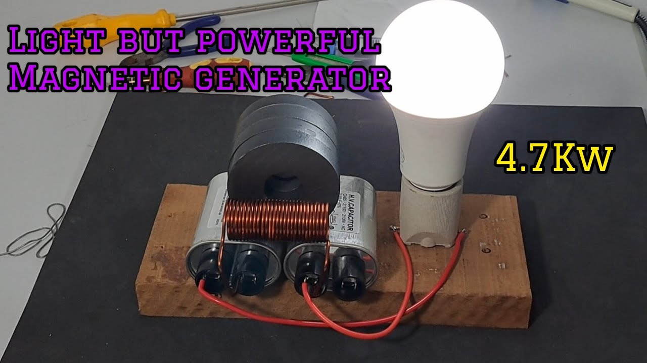 Free Energy Experiment - magnetic self induction. - YouTube