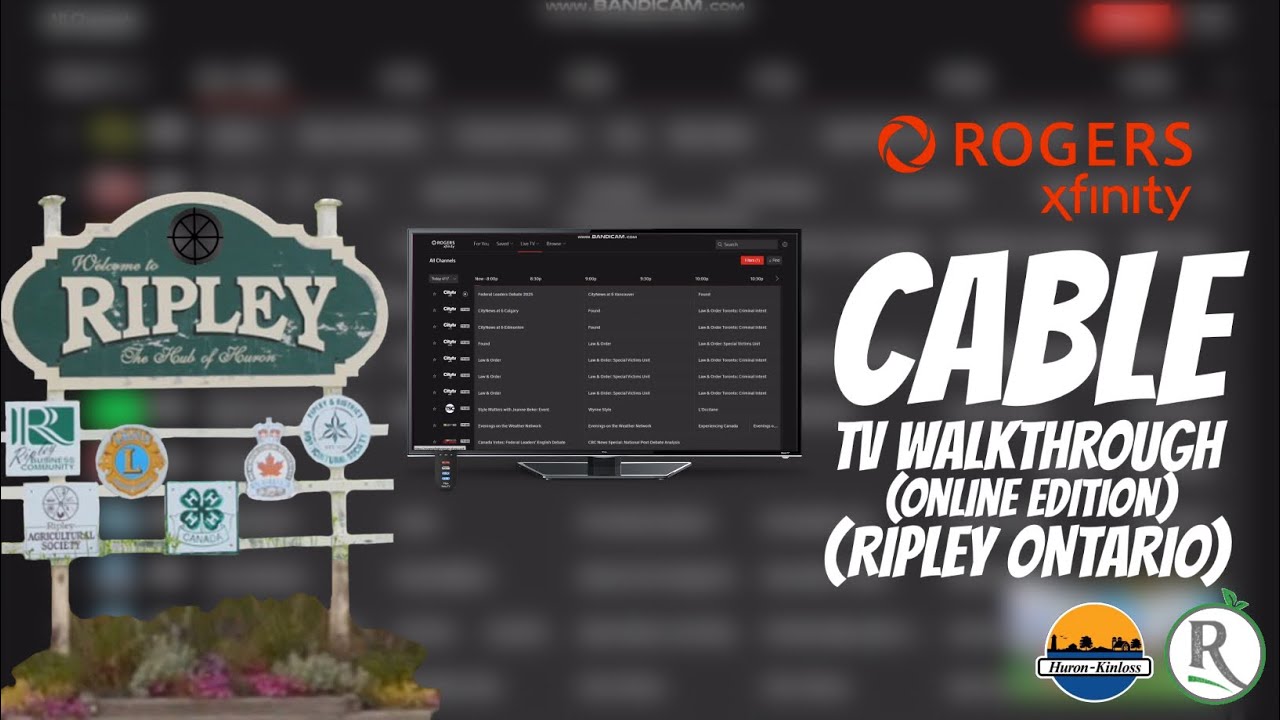 Rogers Xfinity TV (Online) Cable TV Guide and Menu Walkthrough (TV ...