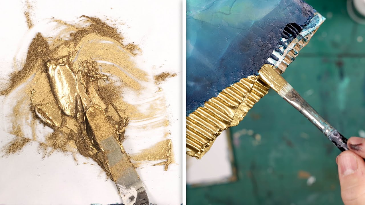 EASY GOLD PAINT MAKING | Shinier and opaque - YouTube
