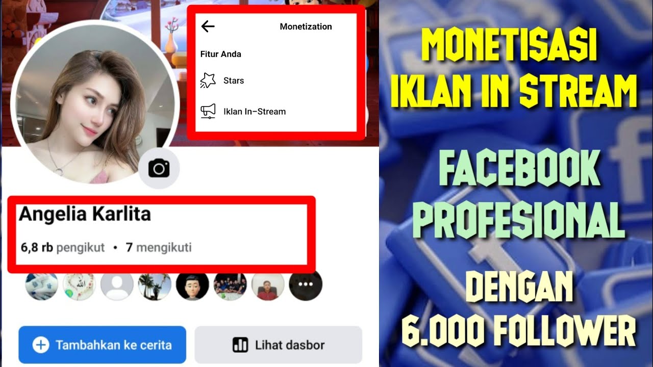 Cara Monetisasi Iklan In-Stream Facebook Mode Profesional Dengan 6000 ...