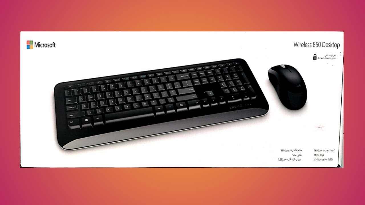 Microsoft Wireless Keyboard 850 Desktop - YouTube