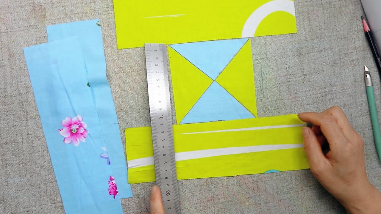 Make beautiful patchwork with Scrap Fabric | Sewing tips | Patchwork ...