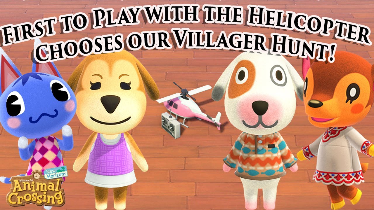 First to play with the Helicopter Chooses Our Villager Hunt🚁 // Animal ...