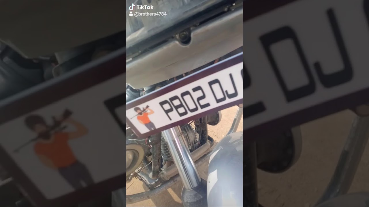 Number plate bike modified - YouTube