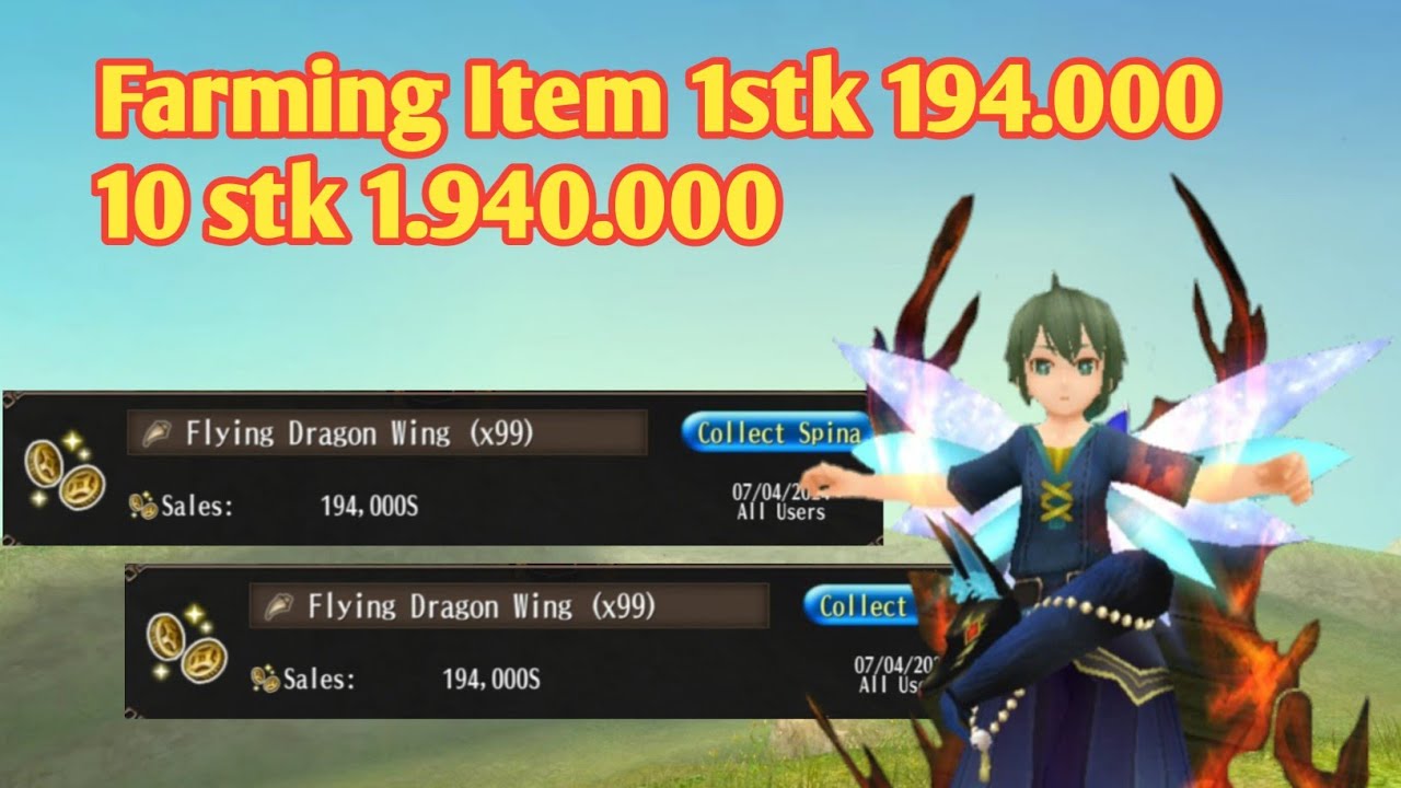 Toram Online Farm Spina 1stk 194.000 10stk 1.940.000 By Jacky Gamming ...