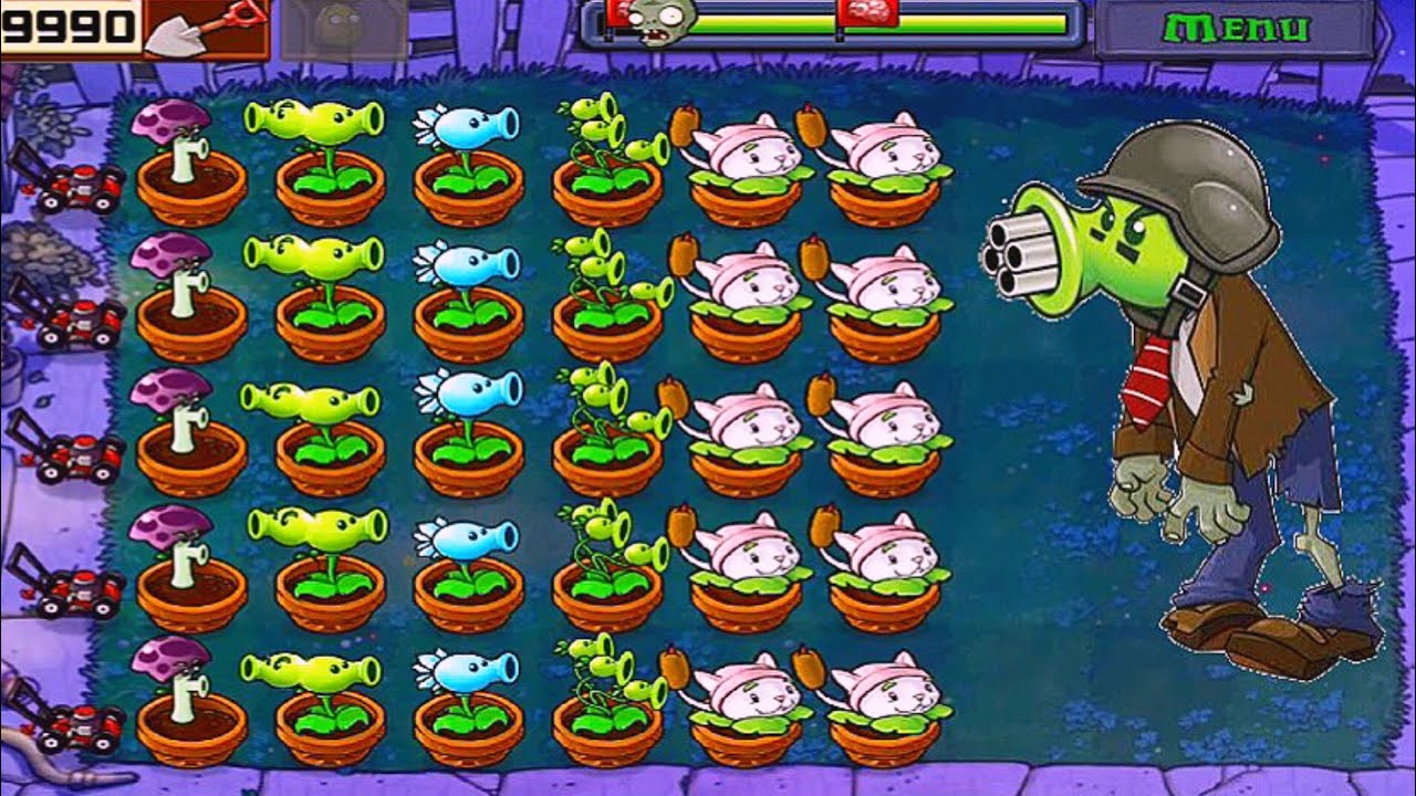 PVZ Gameplay | Adventure Night | Level! 1/2 Completed Full HD Gameplay ...