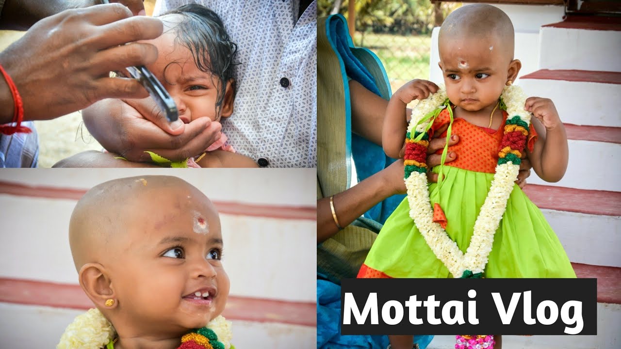 Mottai, Kadhu Kuthu for Iniya || Tonsure and Ear piercing Vlog || Me & Mine - TAMIL - YouTube