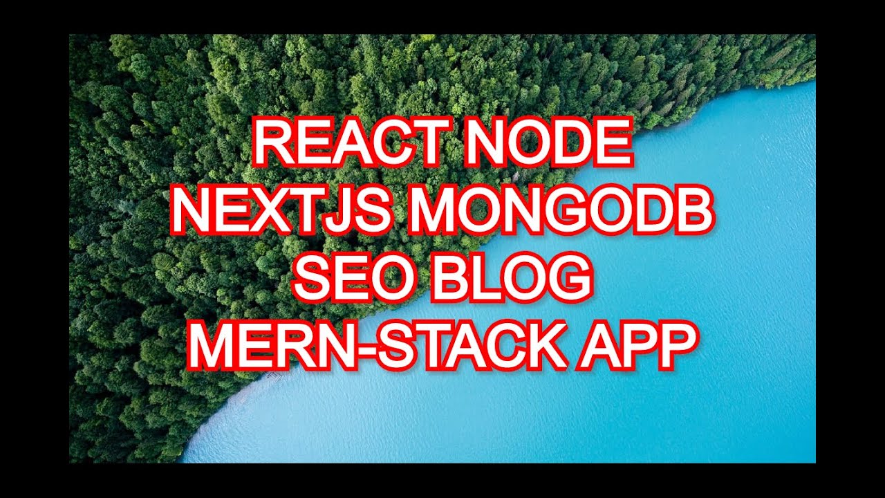 React Node Nextjs Mongodb Seo Blog Mern Stack App Full Authentication