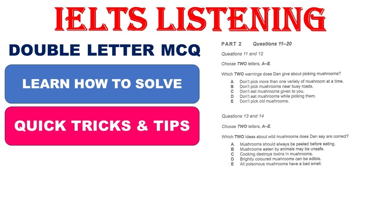 IELTS LISTENING DOUBLE MCQ || HOW TO CHOOSE CORRECT ANSWER|| CB18T3P2 ...