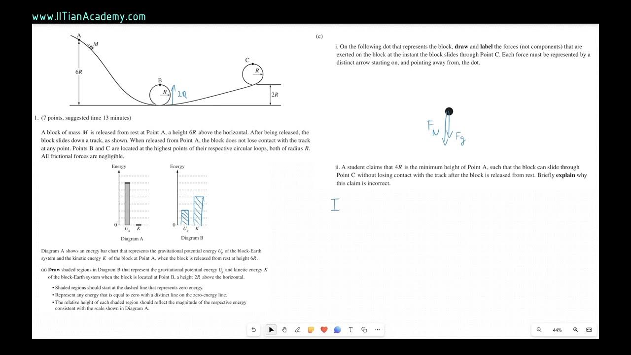 AP Physics 1: Algebra Based 2024 FRQ Video Solution Q1c - YouTube
