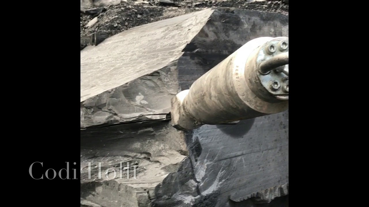 Slate quarry operations. - YouTube