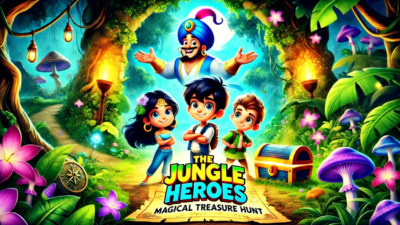 The Jungle Heroes Arav Meera and Kabir Magical Treasure Hunt |Kids ...