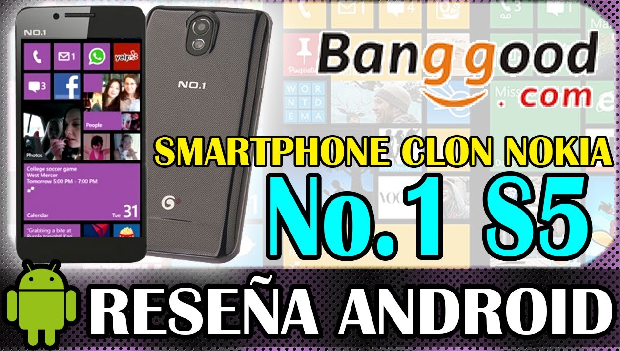 No.1 S5 Reseña Android CLON CHINO NOKIA - YouTube