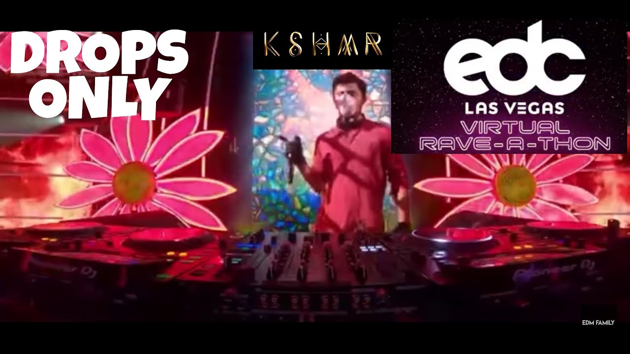 KSHMR - EDC LAS VEGAS VIRTUAL RAVE-A-THON 2020 Drops Only - YouTube