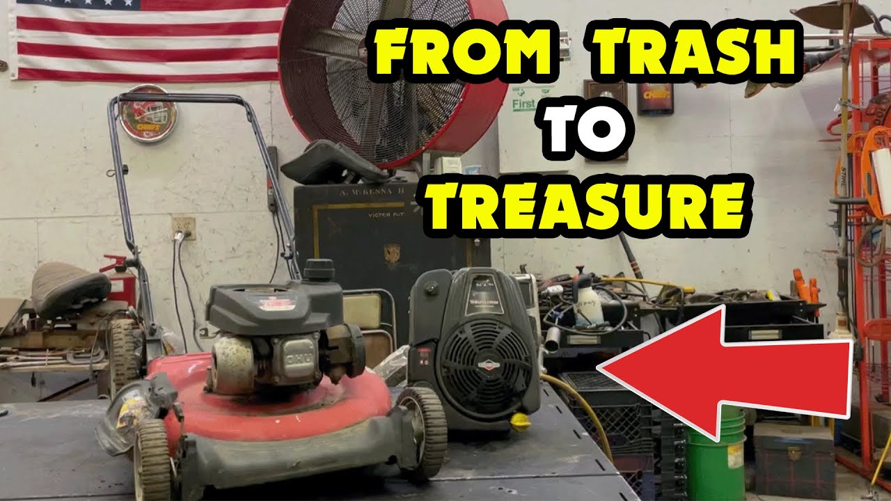 Yard Machines Push Mower Engine Swap (Quick and Easy) - YouTube