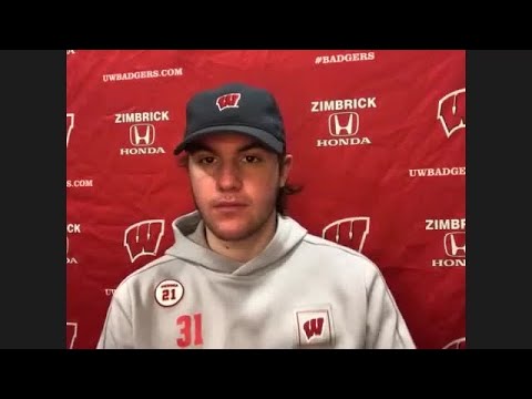 Watch now: Goalie Cameron Rowe discusses his season with the Badgers ...