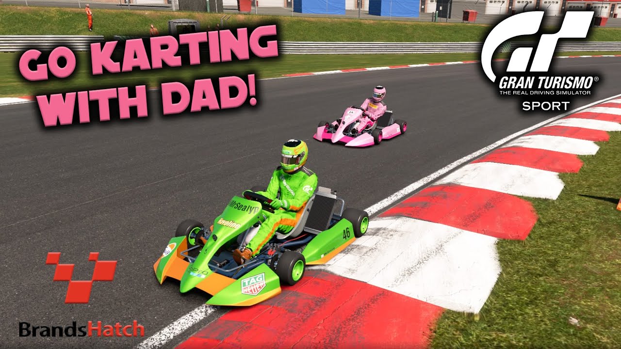 GO KARTING WITH DAD! GRAN TURISMO SPORT PS4. - YouTube