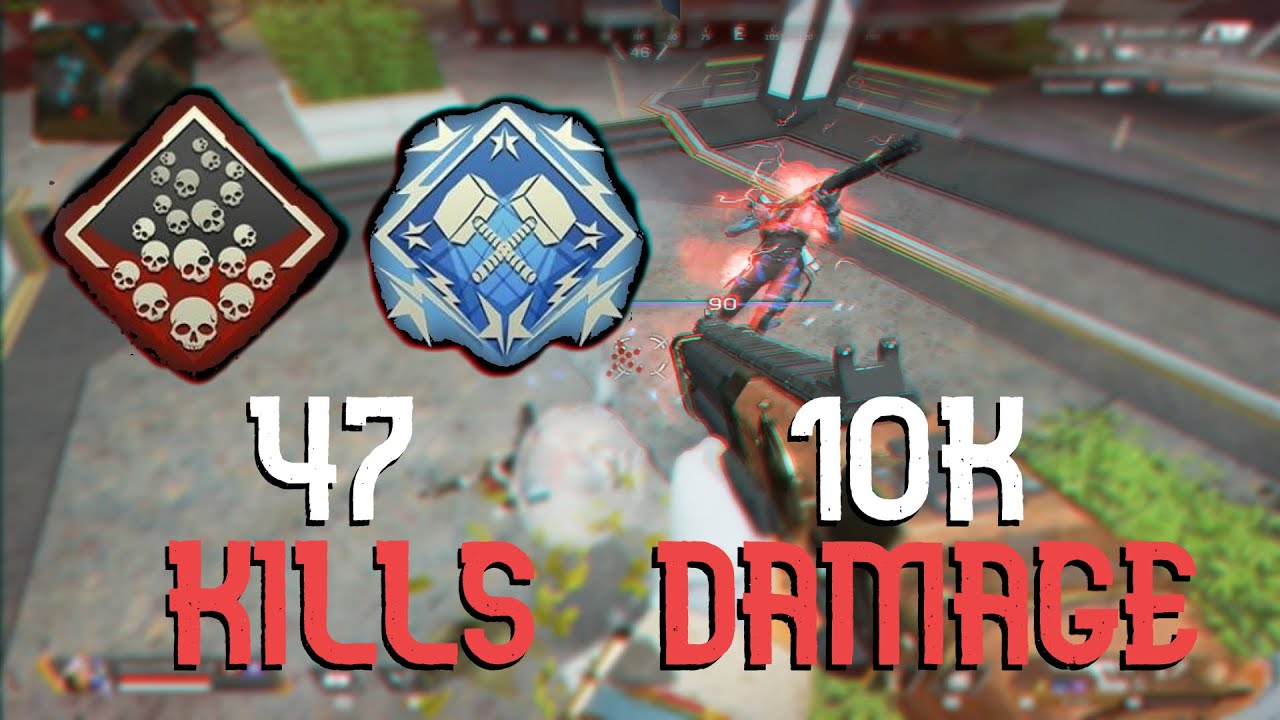 FASTEST MAN ALIVE?! 47 KILLS and 10K DAMAGE in TWO games! (NEW PR) Apex ...