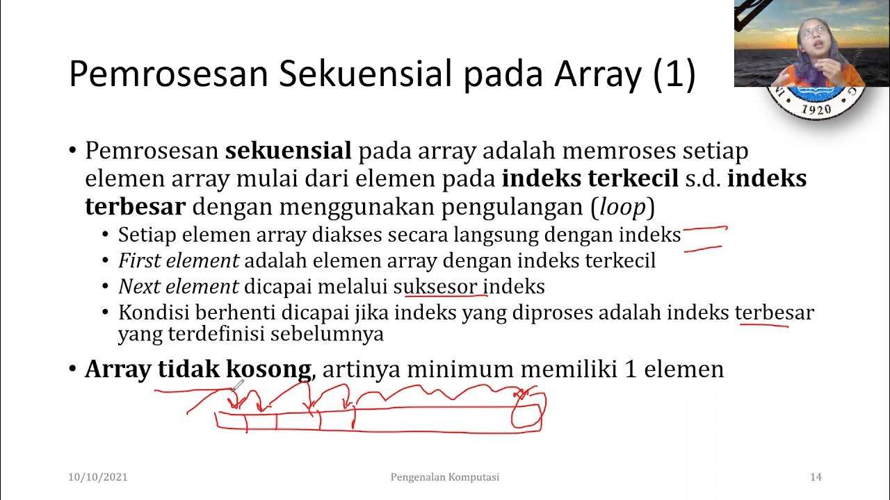 KU1102-M11S03: Pemrosesan sekuensial pada array - YouTube