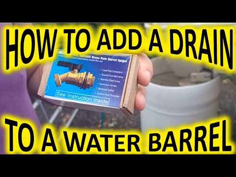 How to Add A Drain To A Plastic Barrel (for use with outboards or rain ...