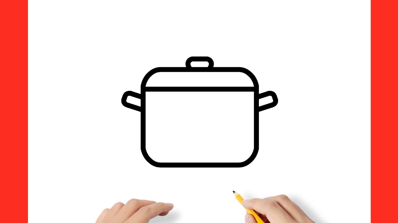 How to draw a POT step by step / drawing pan easy - YouTube